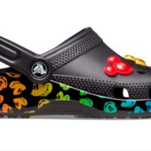CROCS | Shoes | Crocs Classic Disney Rainbow Celebration Clog Brand New ...